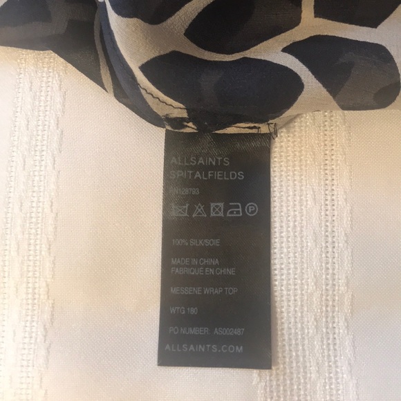 All Saints | Tops | All Saints Spitalfields Silk Blouse | Poshmark